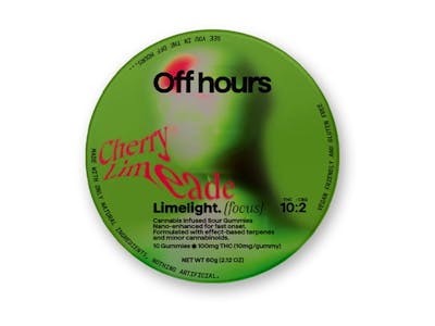 Buy Off Hours Limelight | Cherry Limeade Gummies 100mg Online - Strain ...