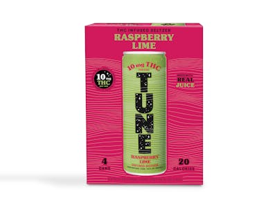 Buy Tune | Infused Seltzers THC Seltzer | Raspberry Lime 4pk 40mg ...