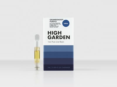 Buy High Garden Granddaddy Purple | Live Resin Cart Online - Strain ...